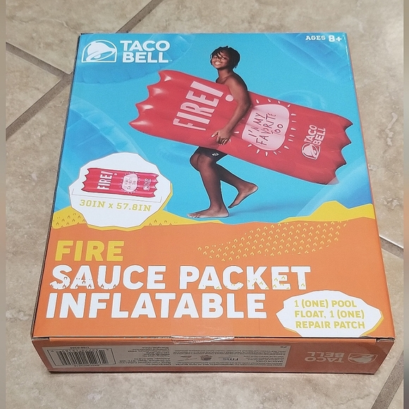 Taco Bell | Toys | Taco Bell Fire Sauce Packet 3x578 Inch Inflatable ...